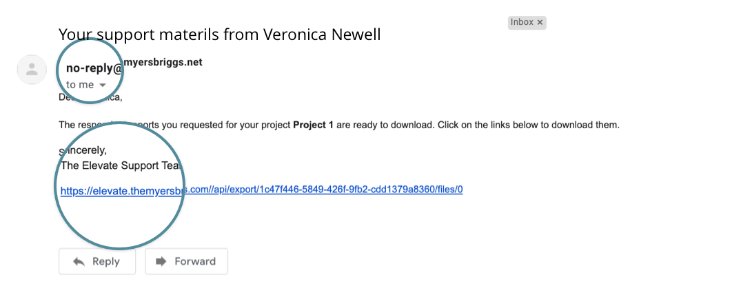 How do my respondents download their support materials?